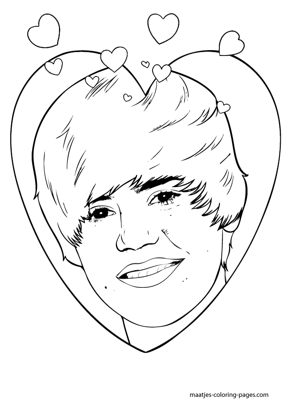 Coloring Pages Of Justin Bieber