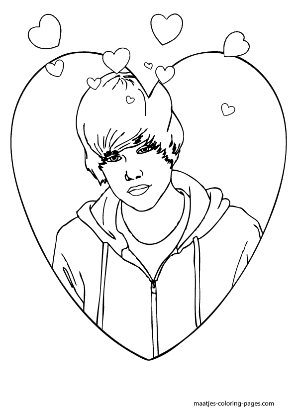 Justin Bieber coloring pages Justin Bieber coloring pages
