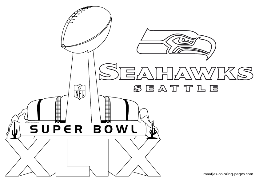 Collection of Seattle Seahawks Coloring Pages - Free Printable Collection of Seattle Seahawks Coloring Pages - Free Printable